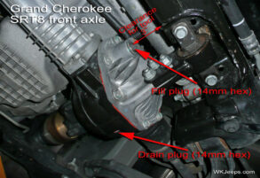 Jeep WK Grand Cherokee SRT8 Axle and T-Case Fluid Changes