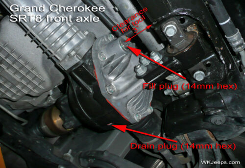 Jeep WK Grand Cherokee SRT8 Axle and T-Case Fluid Changes
