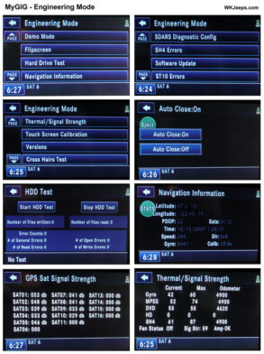 Jeep Grand Cherokee WK - MyGIG Multimedia Infotainment System radios