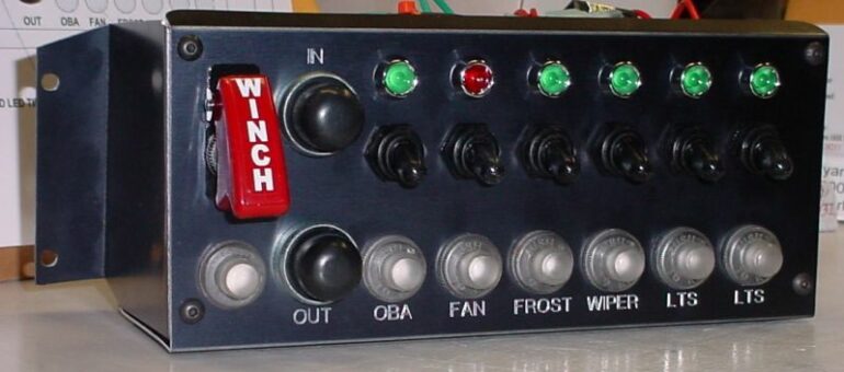 Dash Mounted 12V Switch Panel - Jeep Wrangler (TJ)