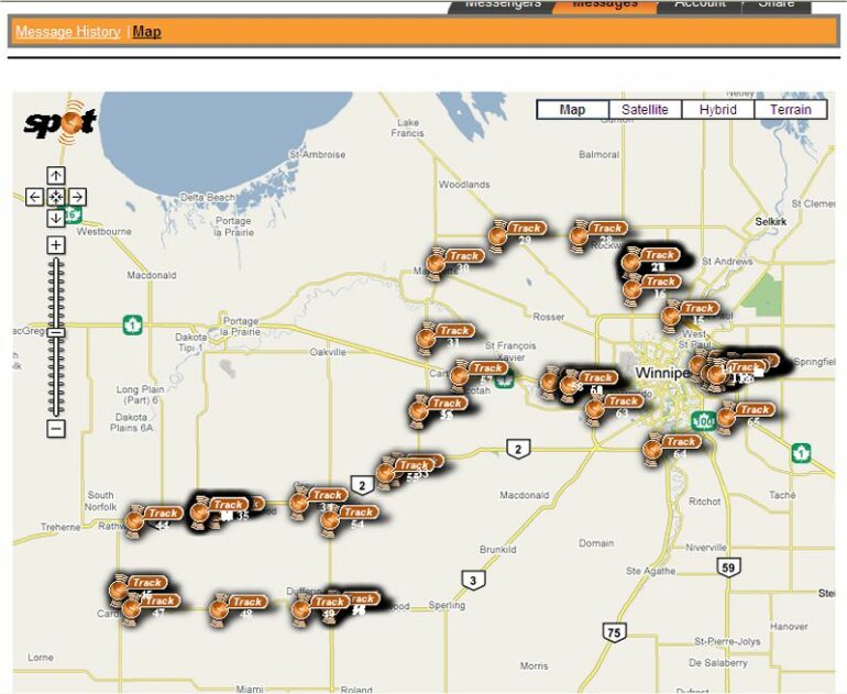 SPOT GPS Satellite Tracking - Jeep Wrangler (TJ)